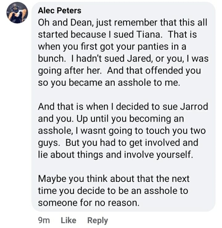 alec-suing-dean-post - Geek Saga EntertainmentGeek Saga Entertainment